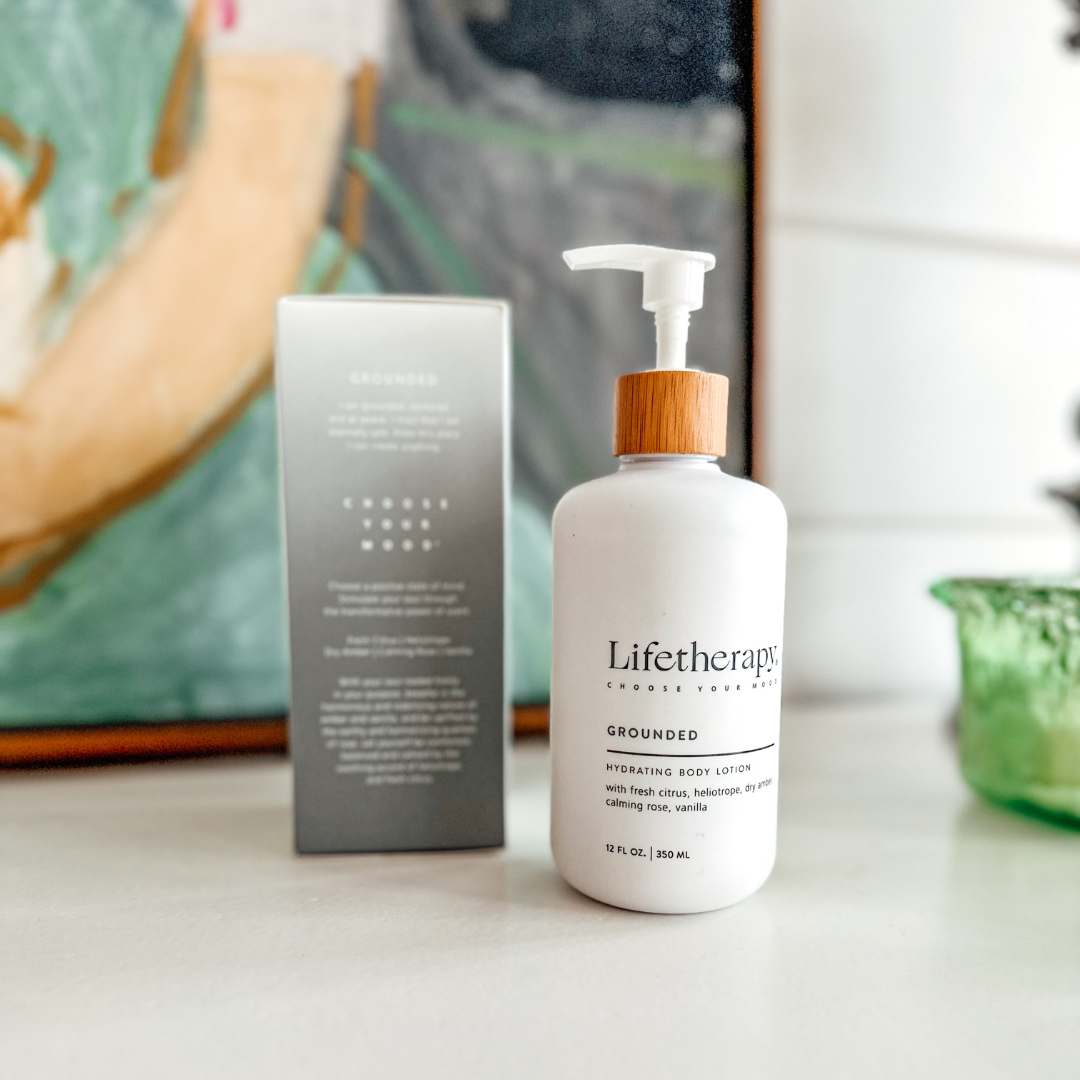 Grounded Amber & Citrus 12 oz Hydrating Body Lotion | Lifetherapy